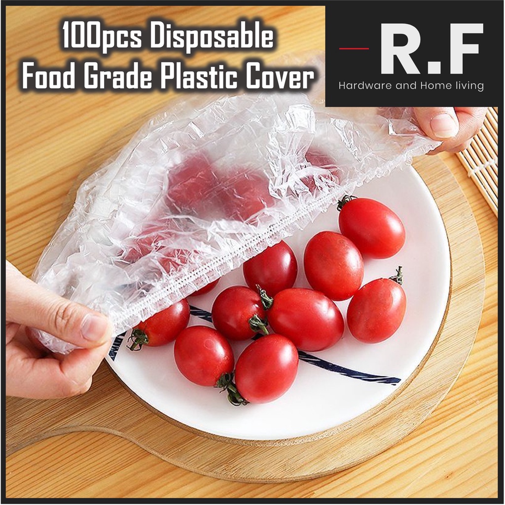 100pcs Food Grade Fresh Keeping wrap Bahan gred makanan PE Freezing ...