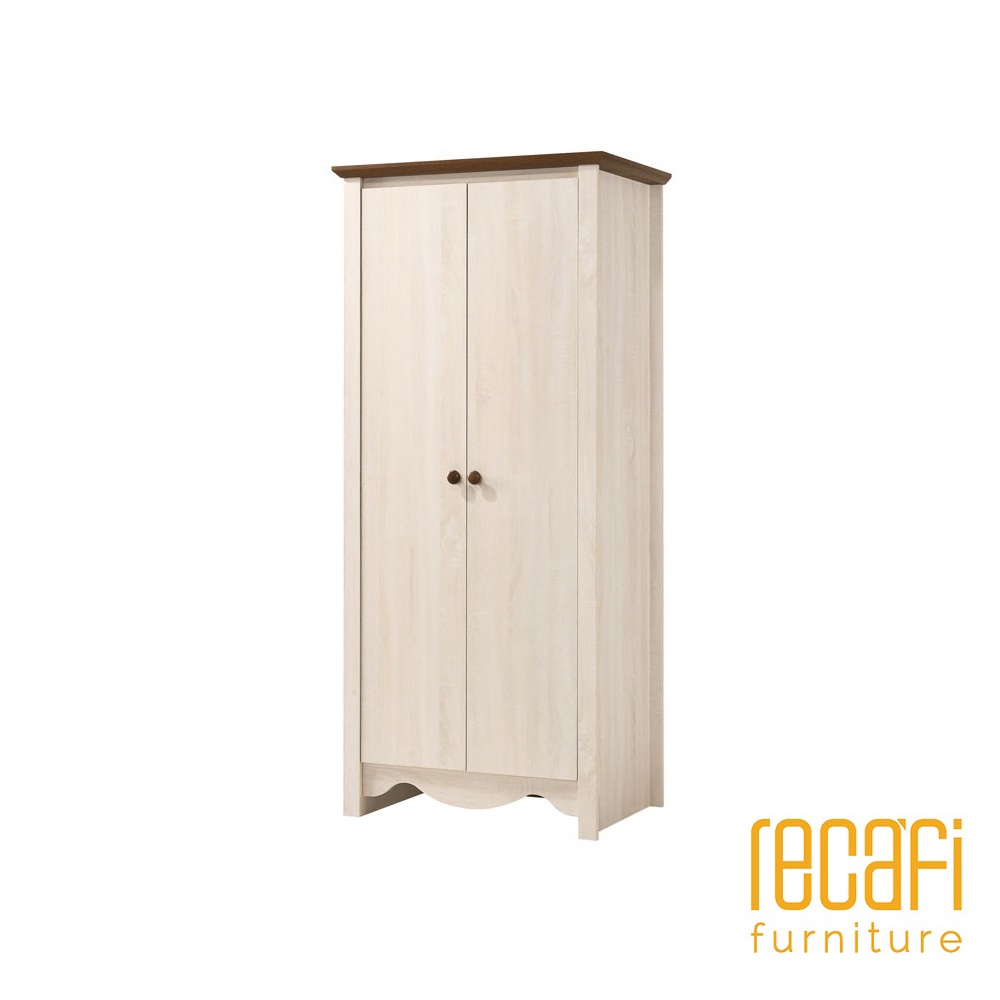 Recafi Furniture 2 Doors Modern Victoria Series Wardrobe Cabinet ...