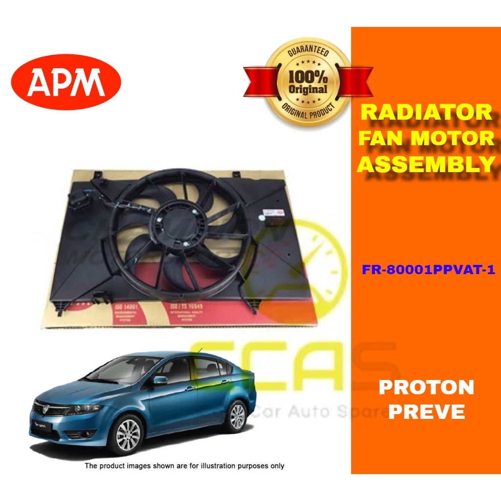 Radiator Fan Motor Cooling Assembly set - Proton Preve Suprima S FR ...