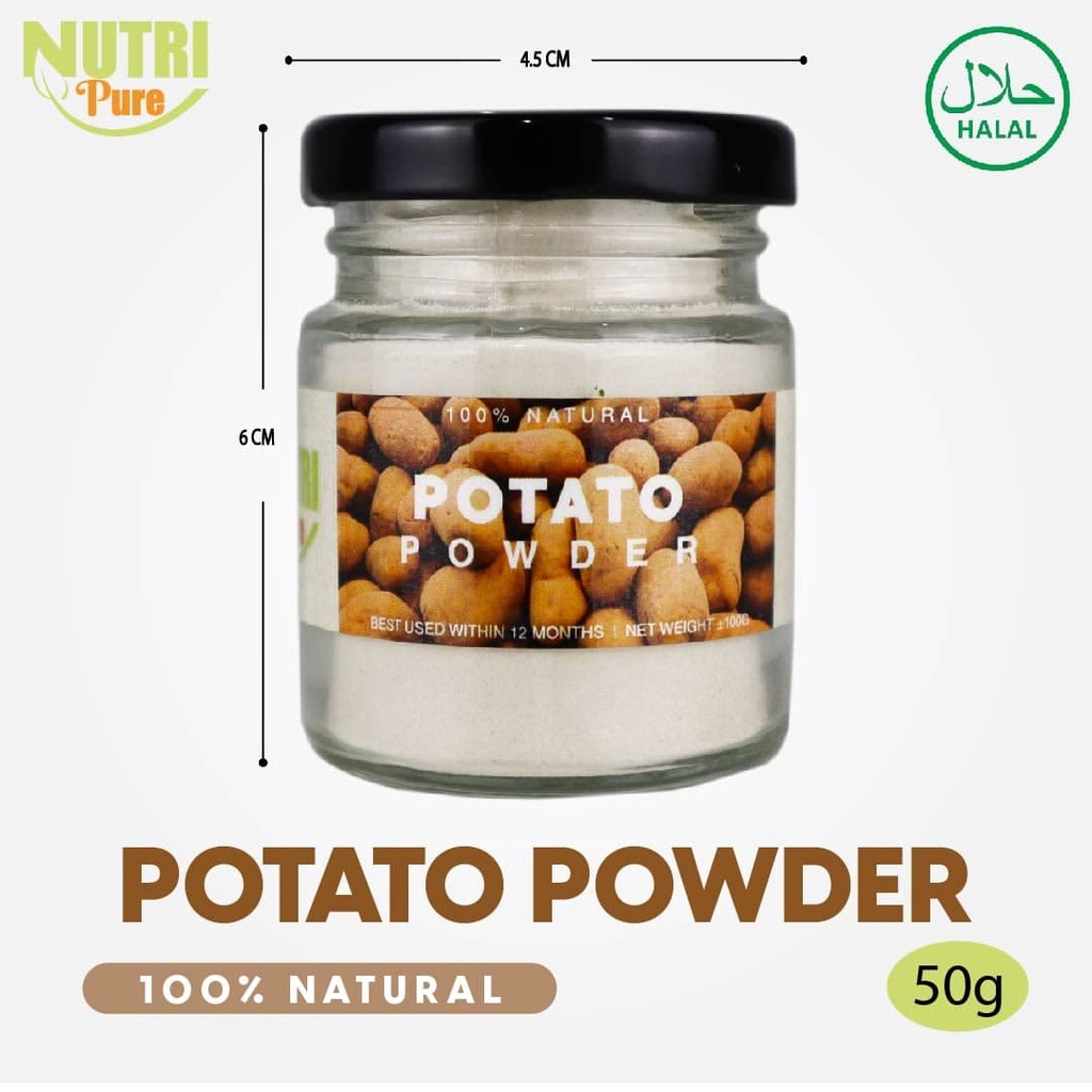 Nutri Pure Potato Powder (50g) | Serbuk Ubi Kentang Semulajadi Halal ...
