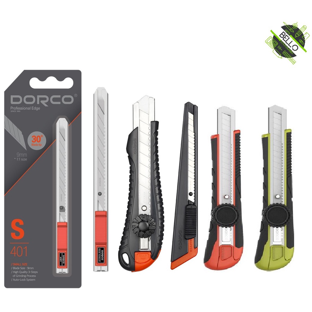 Dorco Premium Cutter Knife 103S / 302L / 401S / 402S / 601L / DN50 ...