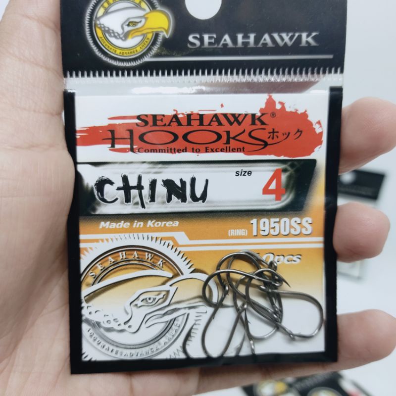 Seahawk Chinu hook 1950SS stainless steel hook seahawk mata kail ...