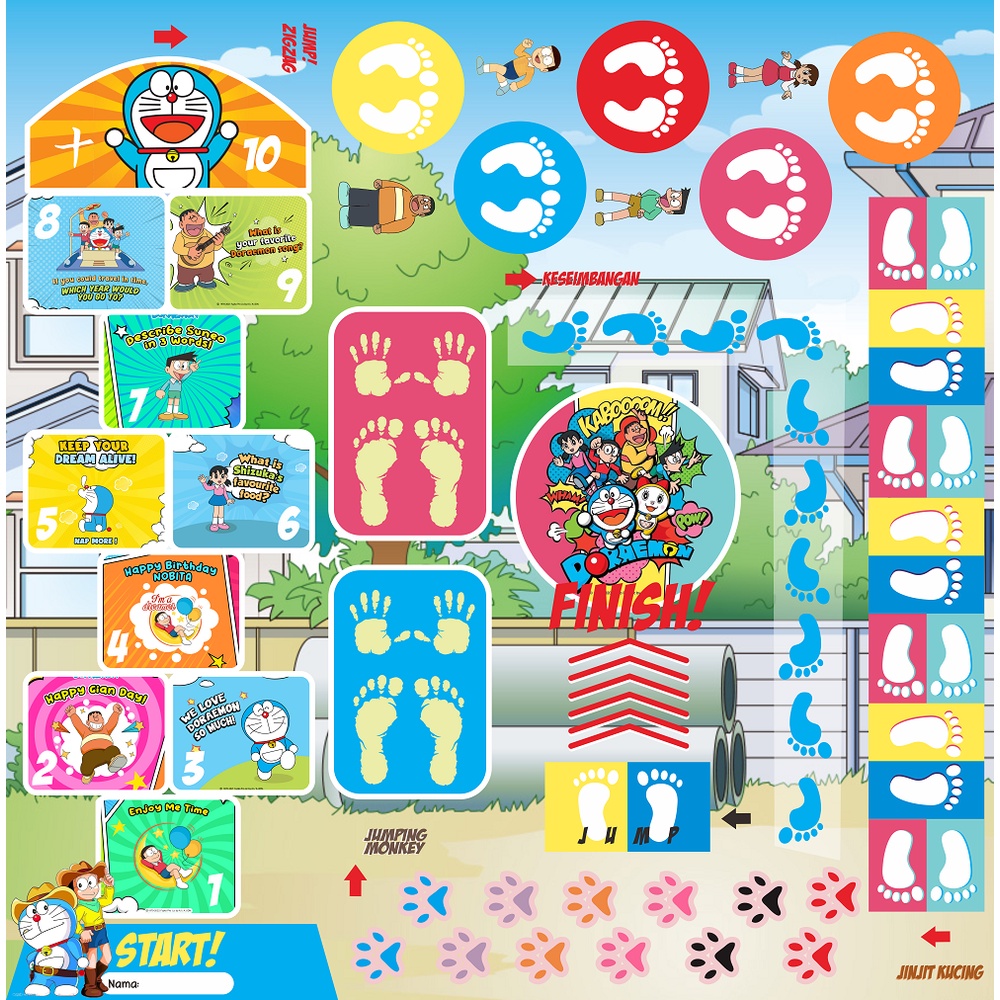 Doraemon children's play mat - gross motor skill playmat play carpet to ...