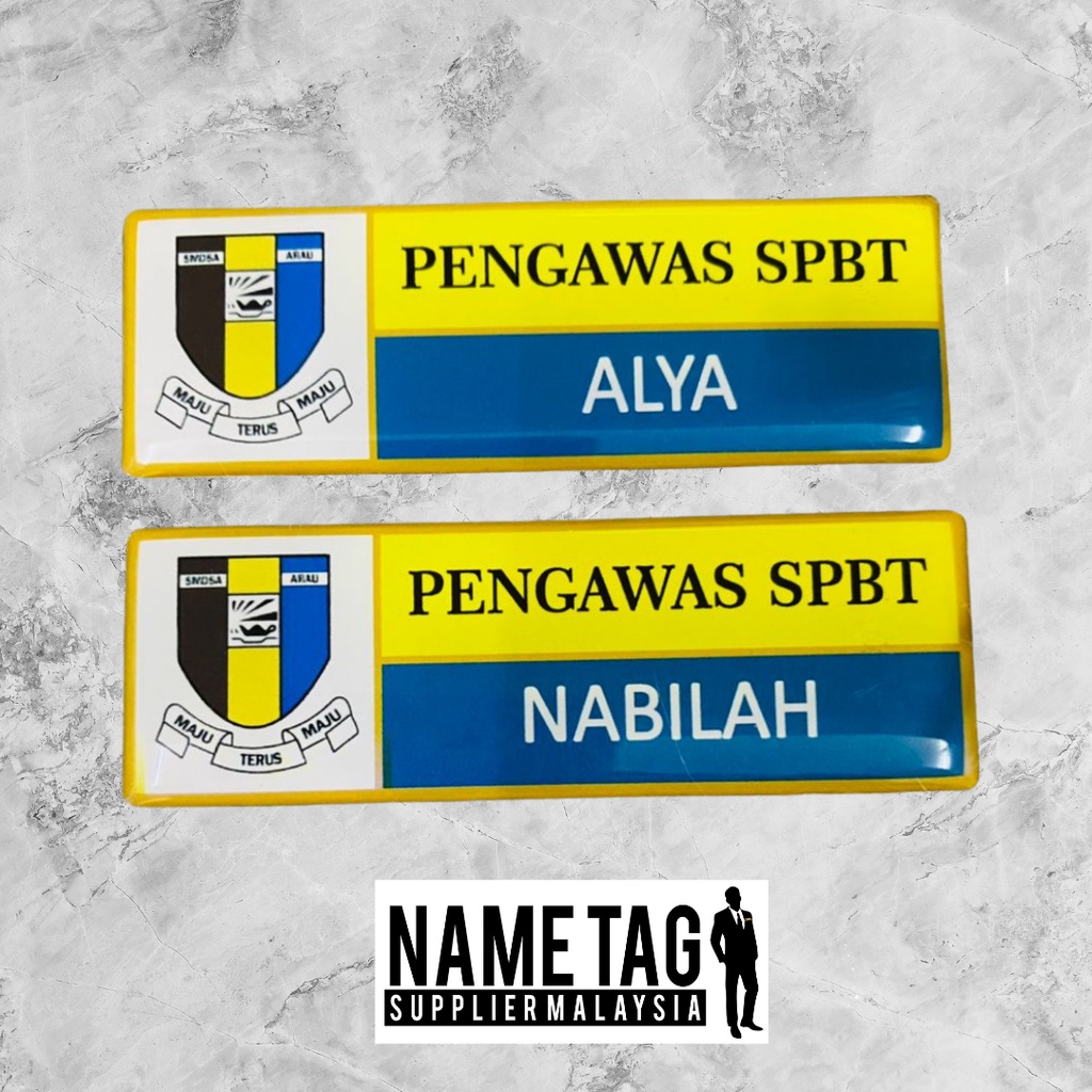 NAME TAG PENGAWAS PRS METAL Sekolah Menengah Kebangsaan Dato' Sheikh ...