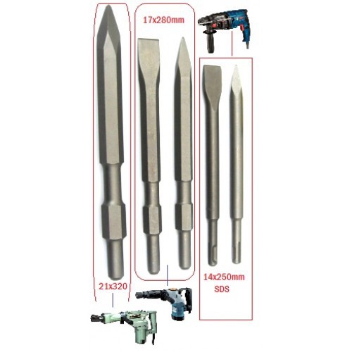 ELECTRIC DEMOLITION HAMMER CHISEL BIT/ HACKER CHISEL BIT | Shopee Malaysia