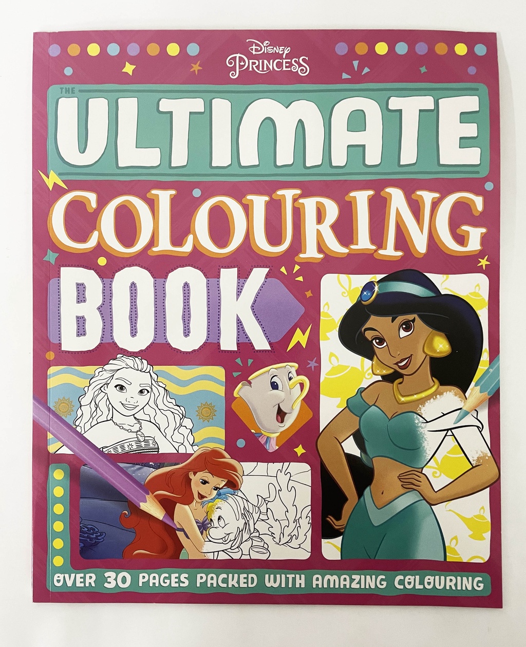 Disney Princess Colouring & Activity Books Gift Set Box For Kids with 5 ...