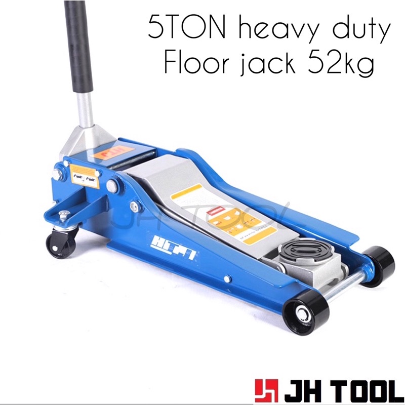 JHTOOL 5T TWIN PUMP FLOOR JACK HEAVY DUTY LOW PROFILE FLOOR JACK 50KG ...