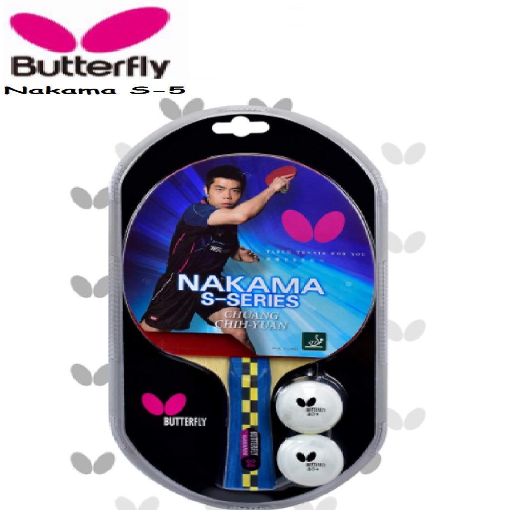 Butterfly Ping Pong Bat Table Tennis Bats Nakama S-5 S5 S 5 Free 2 ...