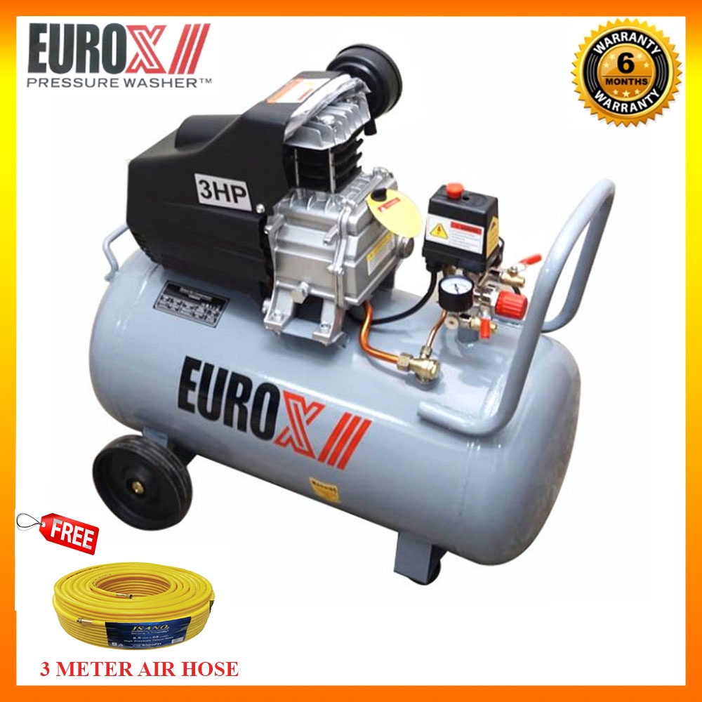 Eurox/Europower EAX3050 3.0HP 50Liter Direct Driven Air Compressor (Free 3M Air Hose) | Shopee ...