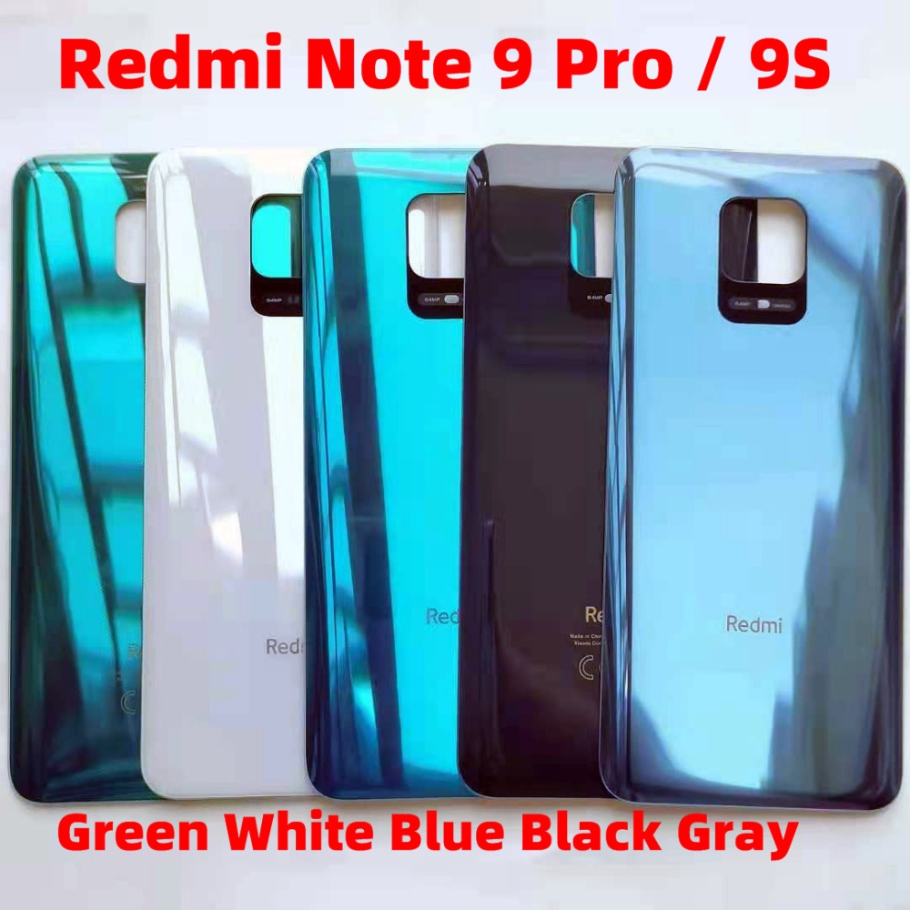 Back Glass Cover For Xiaomi Redmi Note 9 Pro / Note 9S Battery Cover ...