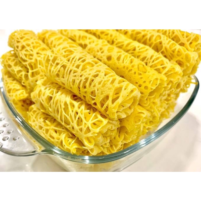 Tepung Roti Jala Segera hanya tambah air , pewarna kuning dan telur ...