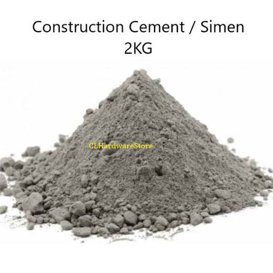 2KG Grey Construction Cement | 2KG Simen Biasa untuk Pembinaan｜2KG 洋灰 ...