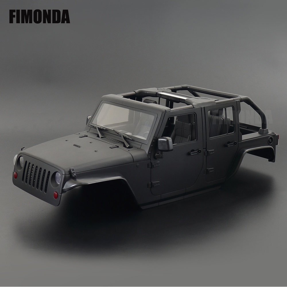 1/10 Scale Wrangler Body Convertible Rubicon Shell Kit for 313mm Wheelbase RC Car Chassis SCX10 ...