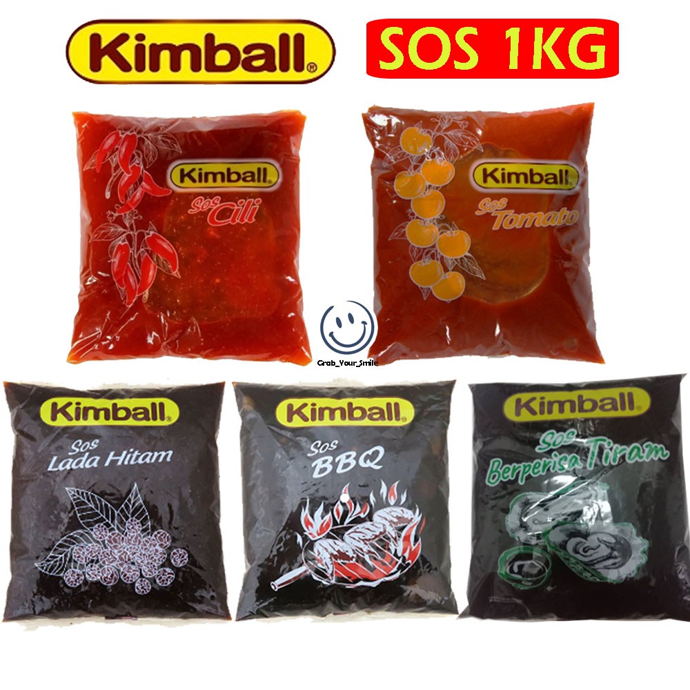 KIMBALL Sos Cili / Tomato / Lada Hitam / BBQ / Tiram 1kg Refill Pack ...