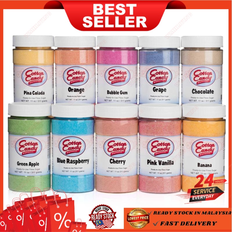 🔥READY STOCK🔥Cotton Candy Gula Kapas Sugar Floss100g,200g,500g,1kg Gula ...