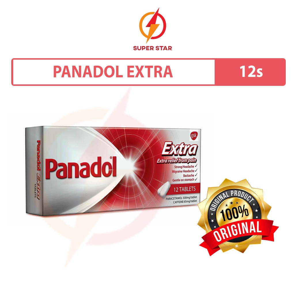 Panadol Extra Pain Relief 12 Tablets | Shopee Malaysia