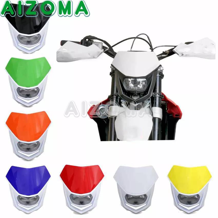 13 Colors Motorcycle Dirt Bike Enduro Motocross Supermoto 12V Headlight ...
