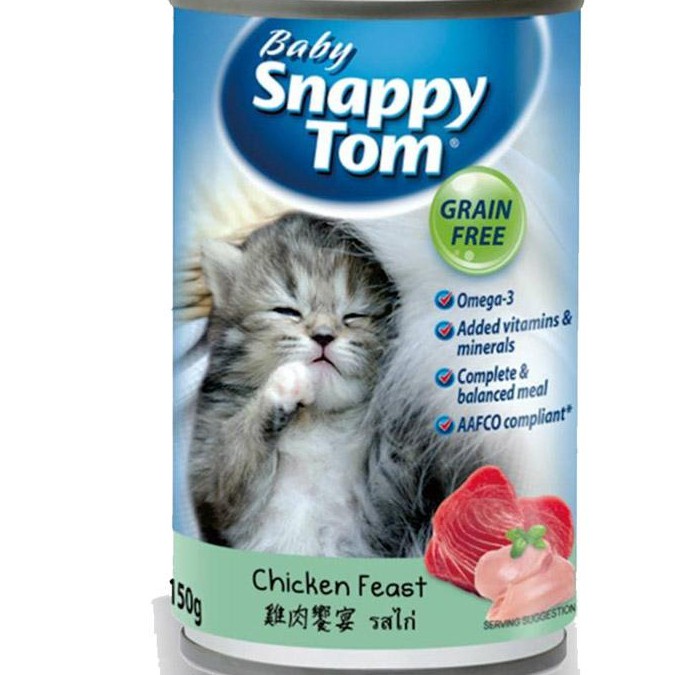 BABY SNAPPY TOM CHICKEN FEAST 150G X 15CANS | Shopee Malaysia