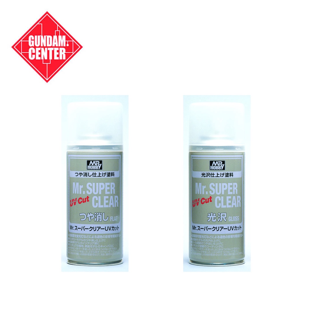 MR. SUPER CLEAR UV CUT FLAT & GLOSS (170ML) B522 & B523 MR. HOBBY GUNDAM PLAMO GUNPLA MODEL KIT ...