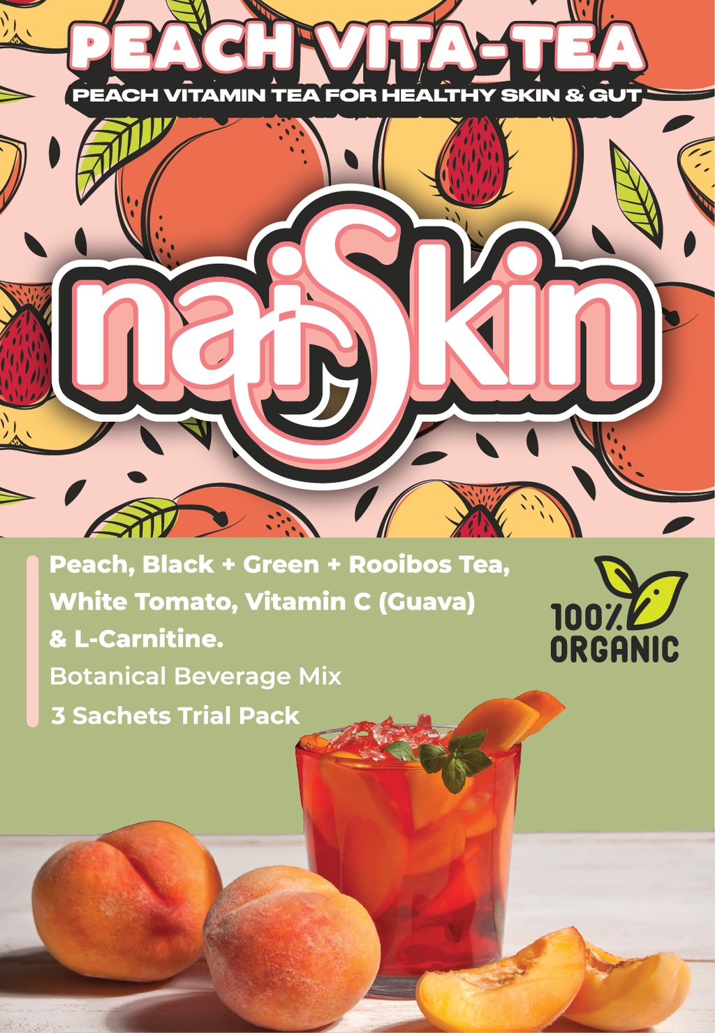 Naiskin - Trial Pack (Peach Vita-Tea) | Shopee Malaysia