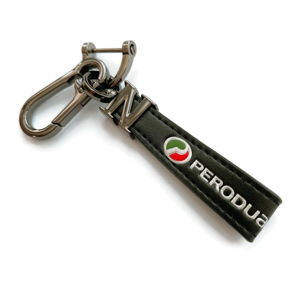 Perodua Leather Keychain Car Key Remote Accessories Hook Key Chain for ...