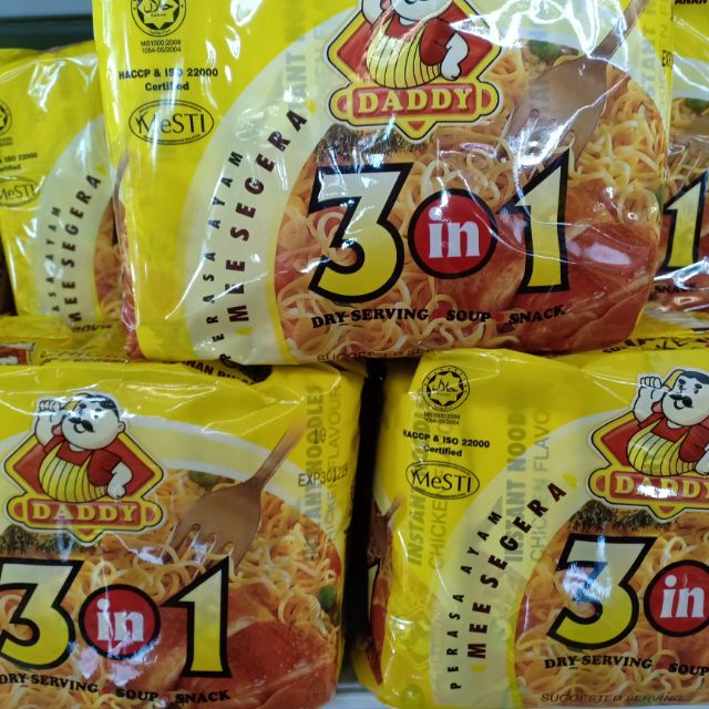 DADDY Mee 3 in 1爹地面🍜3合一( Soup , Dry , Snack) | Shopee Malaysia