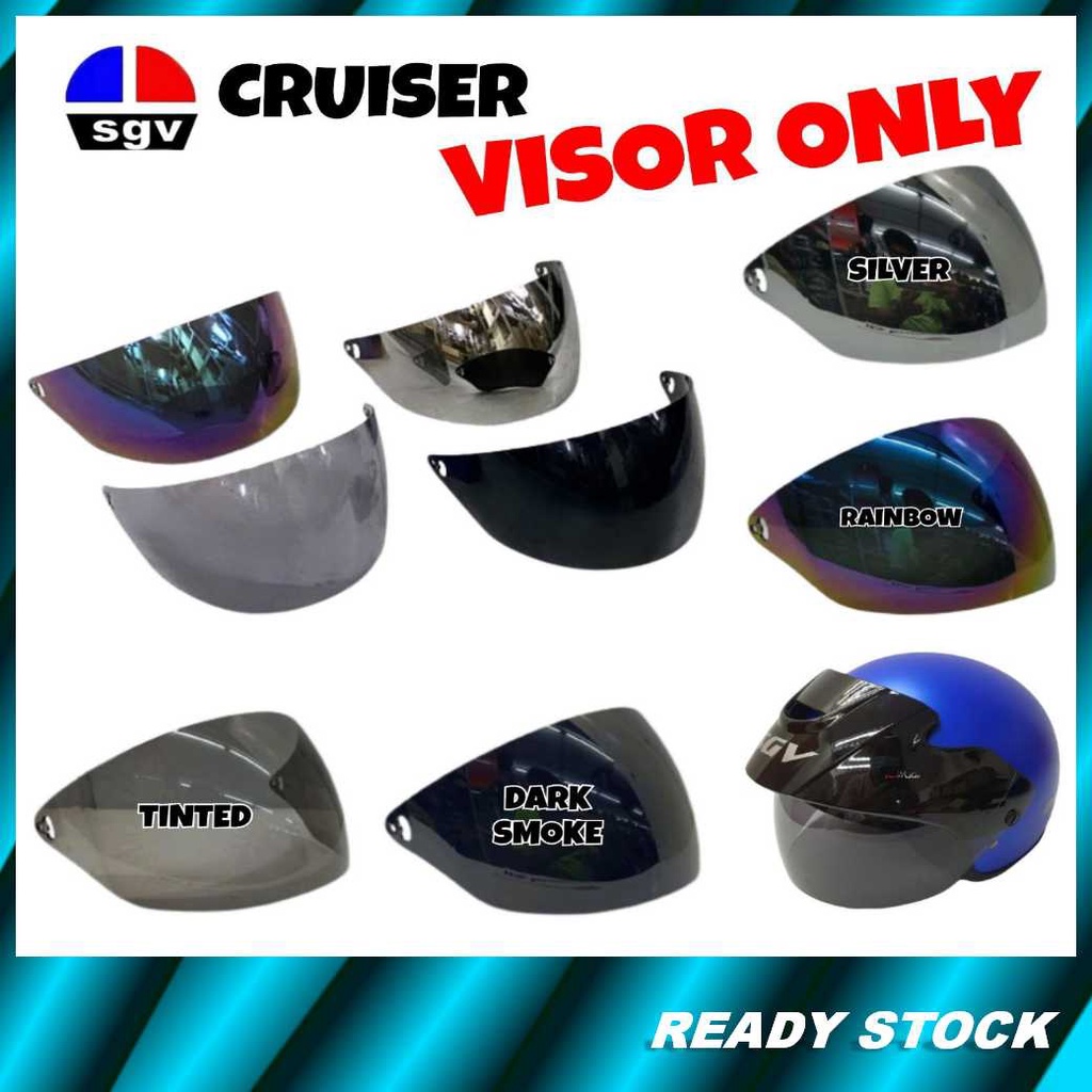 cm+Motor 🔥 VISOR ONLY 🔥 SGV Cruiser Helmet / LTD VTEC Kid Junior Helmet ...
