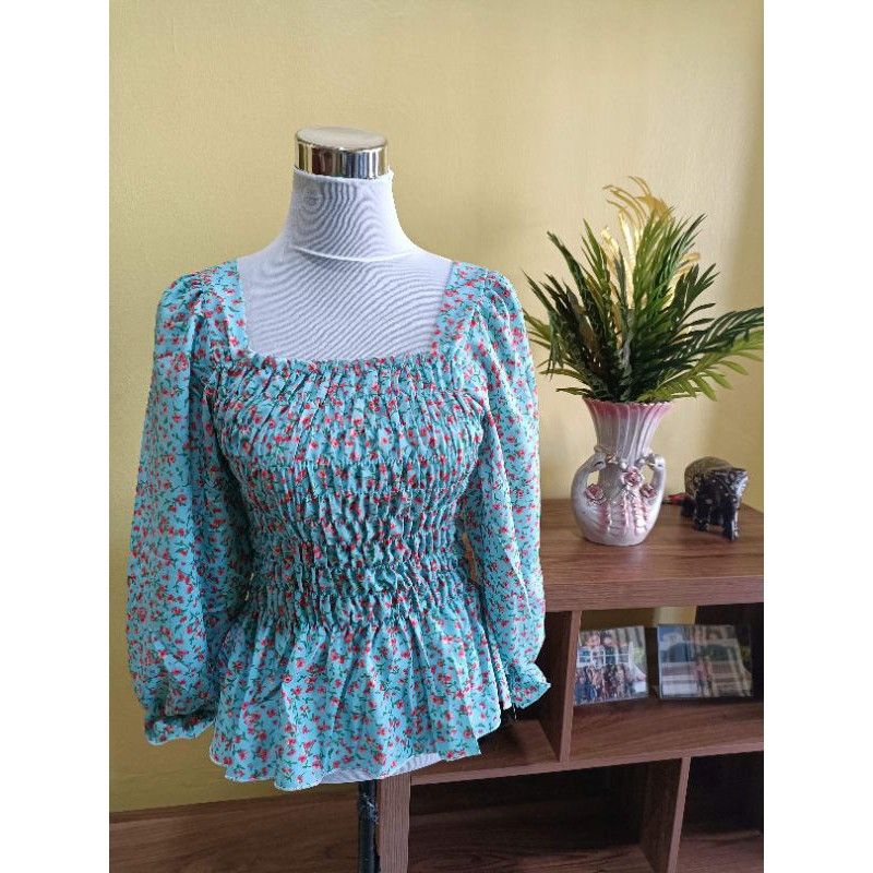 Long Sleeve Crop Top Jerut Dada 🌸 Fit 80/90KG 🌸Ready Stock🔥 | Shopee ...