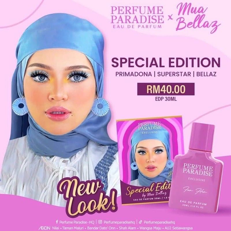 PERFUME PARADISE MUA BELLAZ ORIGINAL 💯🌹 | Shopee Malaysia