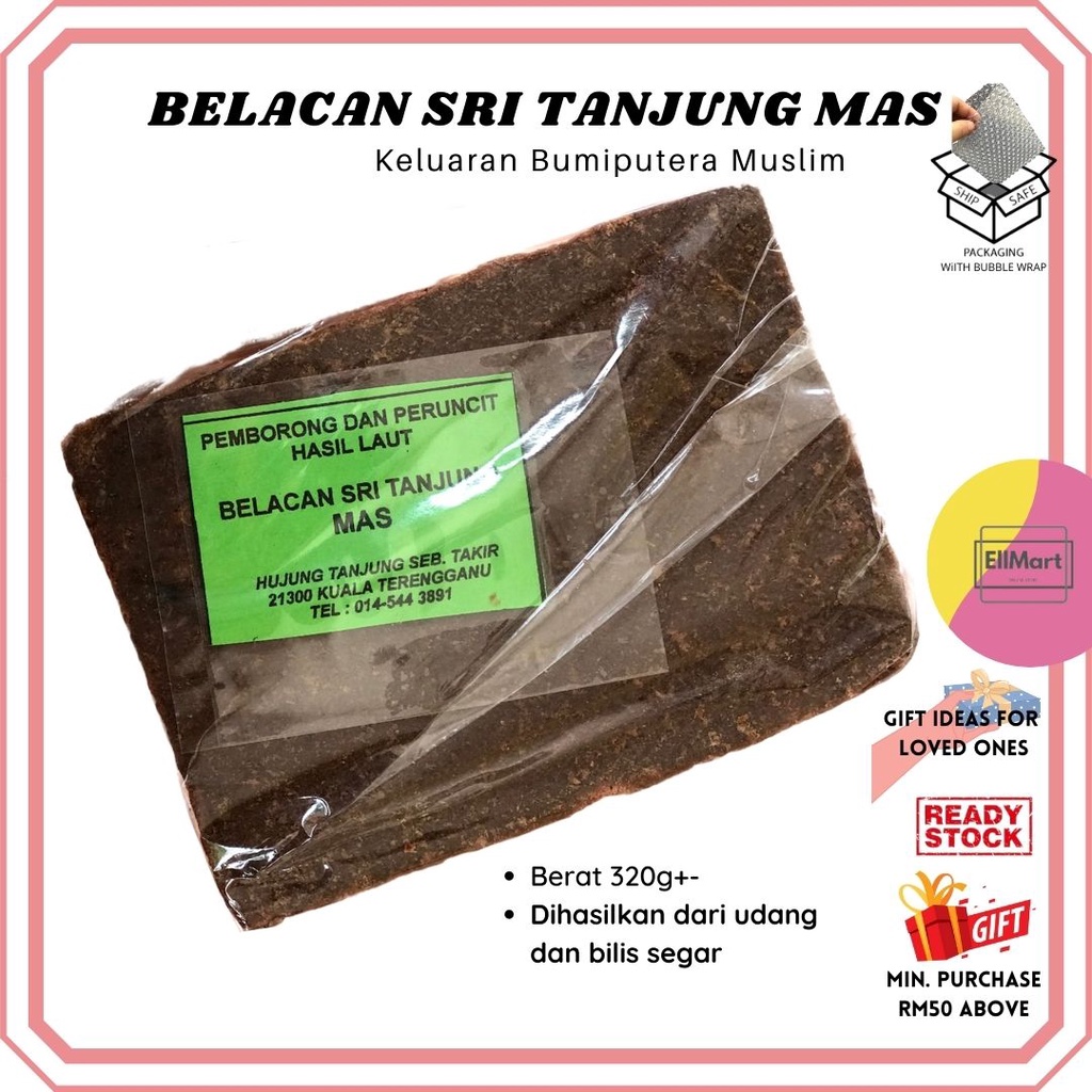 Belacan Terengganu Asli Udang Baring Belacan Sri Tanjung Belacan ...