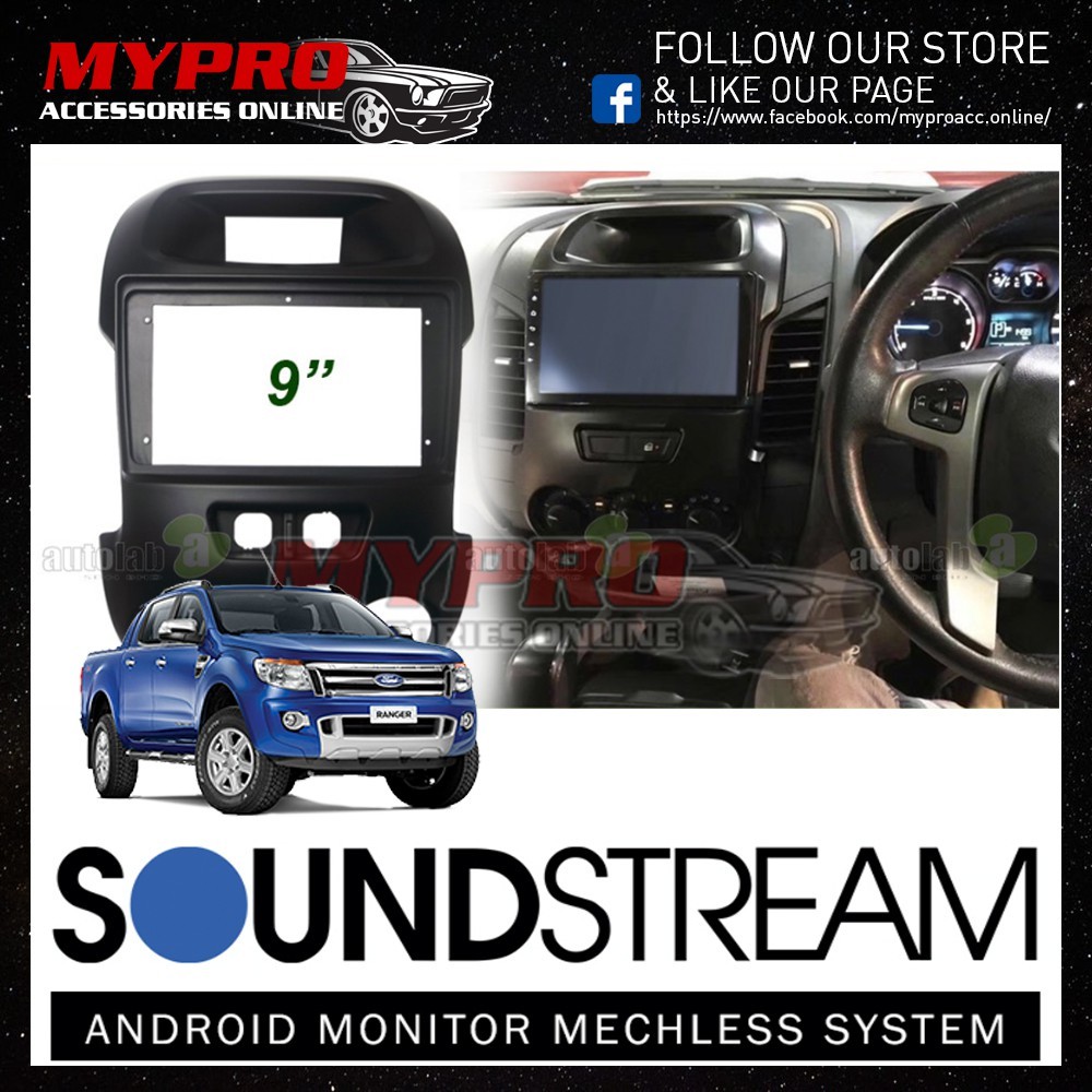 Android 🔥Ford Ranger T6 2012-2015 Soundstream🇺🇸 Android player 2G+32G ...