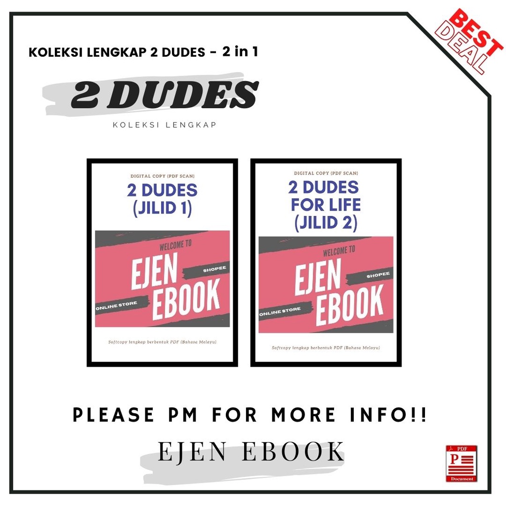 [Bundle] 2 in 1 Koleksi Lengkap 2 Dudes (Digital Softcopy) | Shopee ...