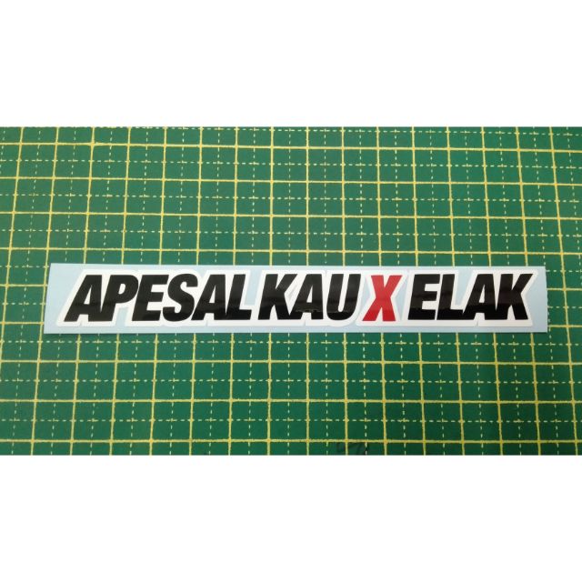 Stiker Motor. Stiker Apesal kau X Elak | Shopee Malaysia