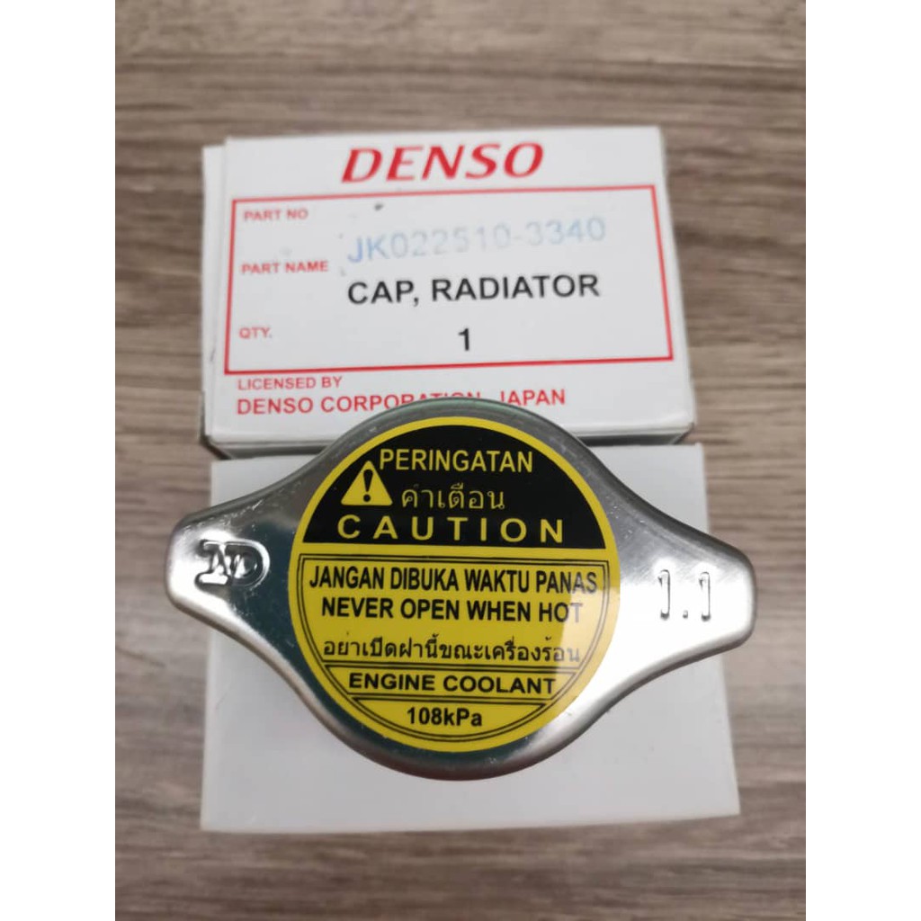 DENSO ORIGINAL RADIATOR CAP R125 1.1 OR 108KPA | Shopee Malaysia