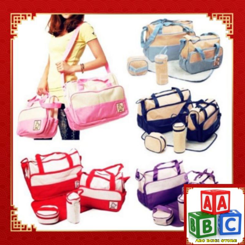 READY STOCK 5 in 1 mommy diapers baby beg😊beg ibu anak/beg bersalin/beg ...