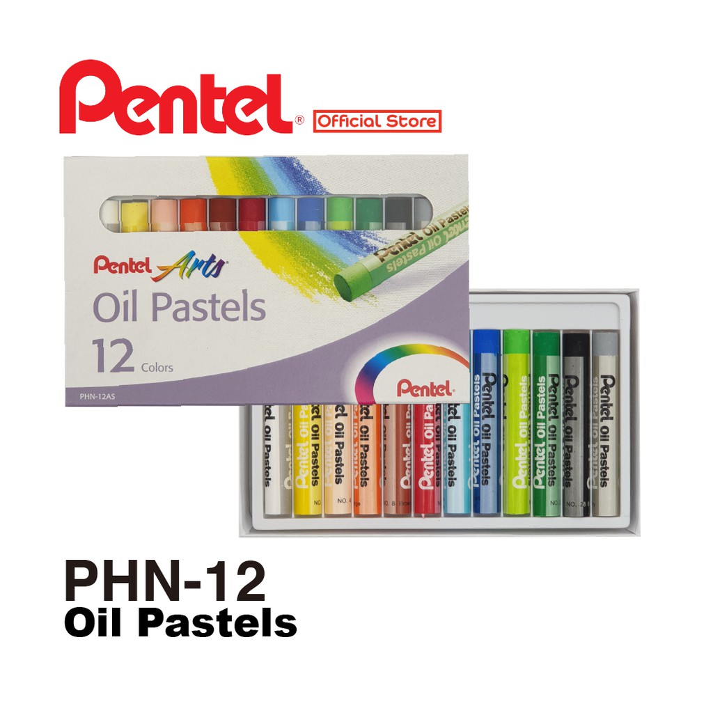 Pentel Arts PHN Oil Pastels (12 Colours) | Shopee Malaysia