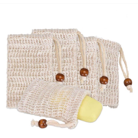 Exfoliating Mesh Soap Saver Pouch Bubble Foam Net Handmade Soap Mesh ...