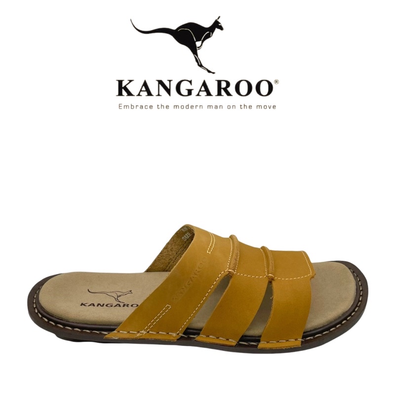 KANGAROO Original Men's Leather Sandals Walking Sandal KM2030 | Shopee ...