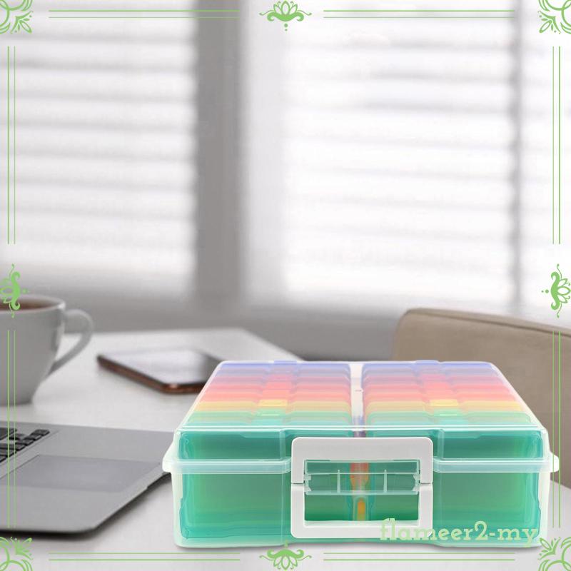[flameerdbMY] Photo Storage Box Craft Keeper Transparent Large ...