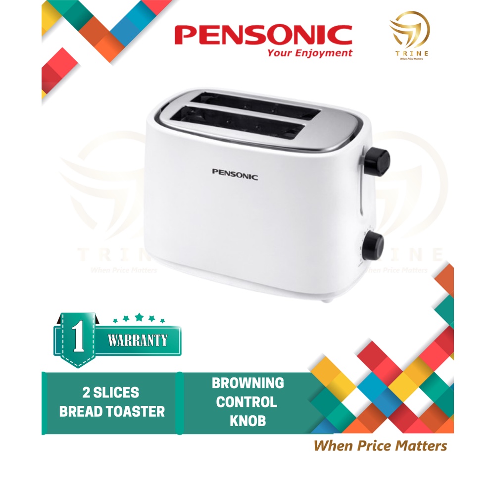 Pensonic PT-928 Bread Toaster 2-Slices Pembakar Roti - Easy Clean PT928 ...