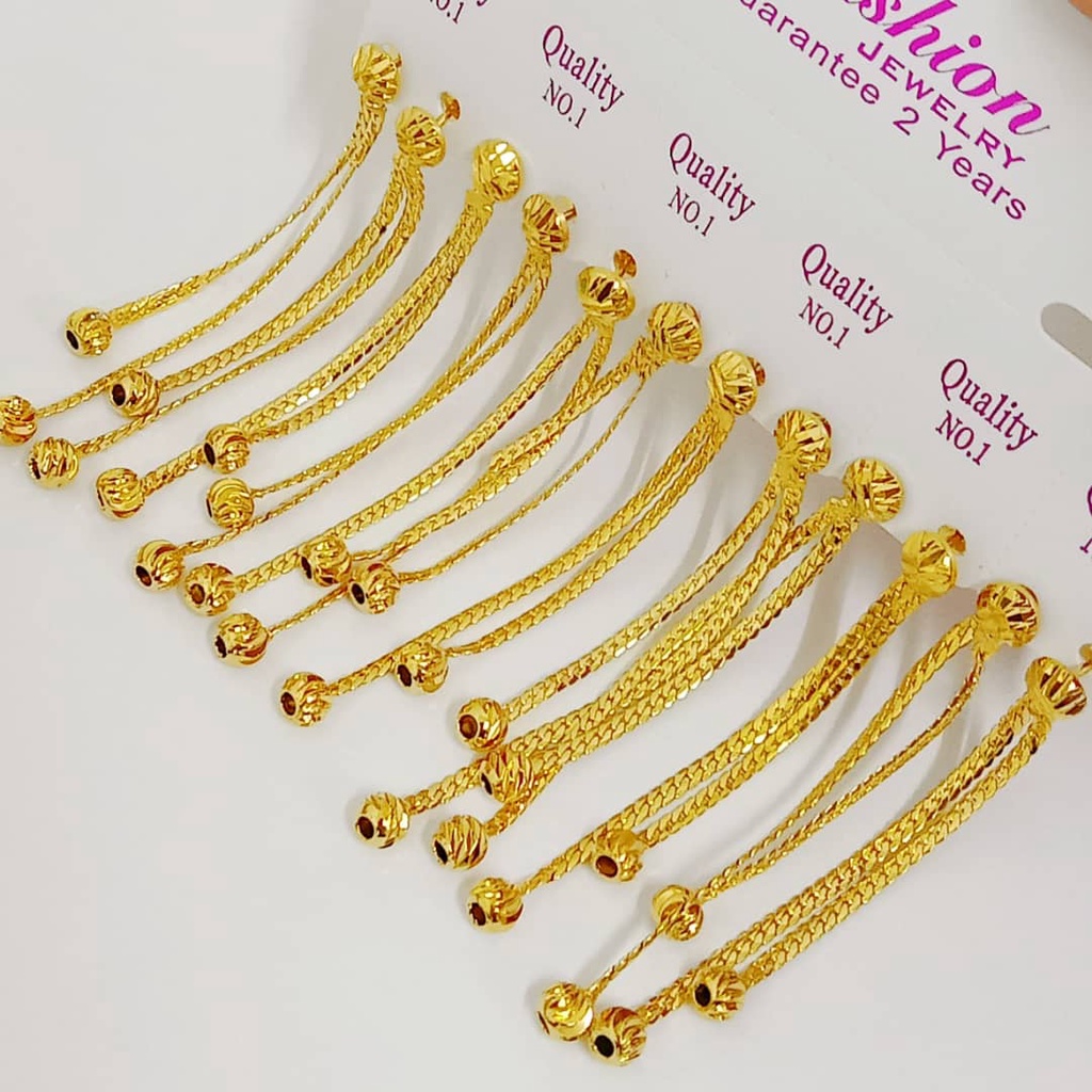 subang Emas Bangkok earring GOLD PLATED | Shopee Malaysia