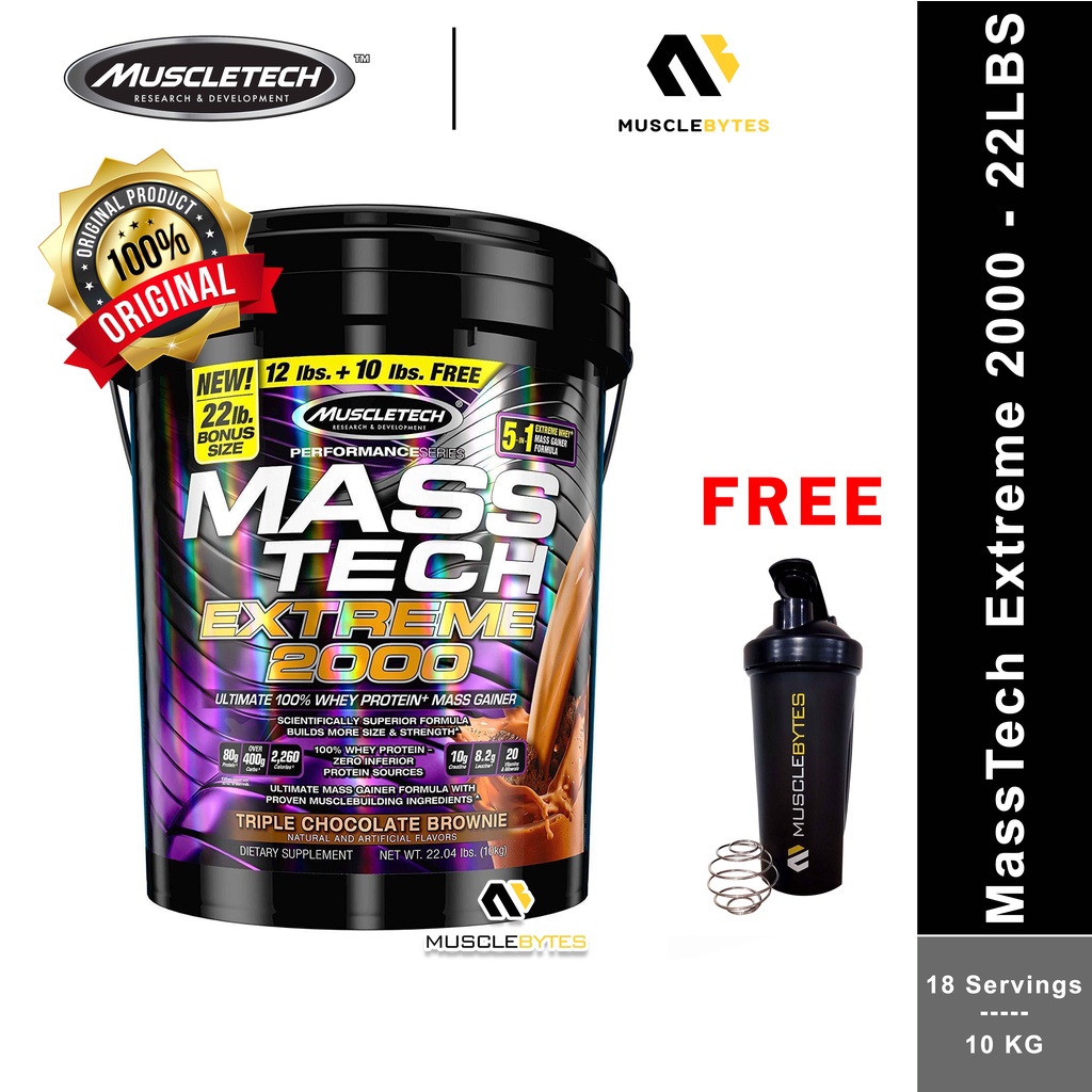MuscleTech - Mass Tech Extreme 2000 [9.9KG / 20 Servings] MassTech ...
