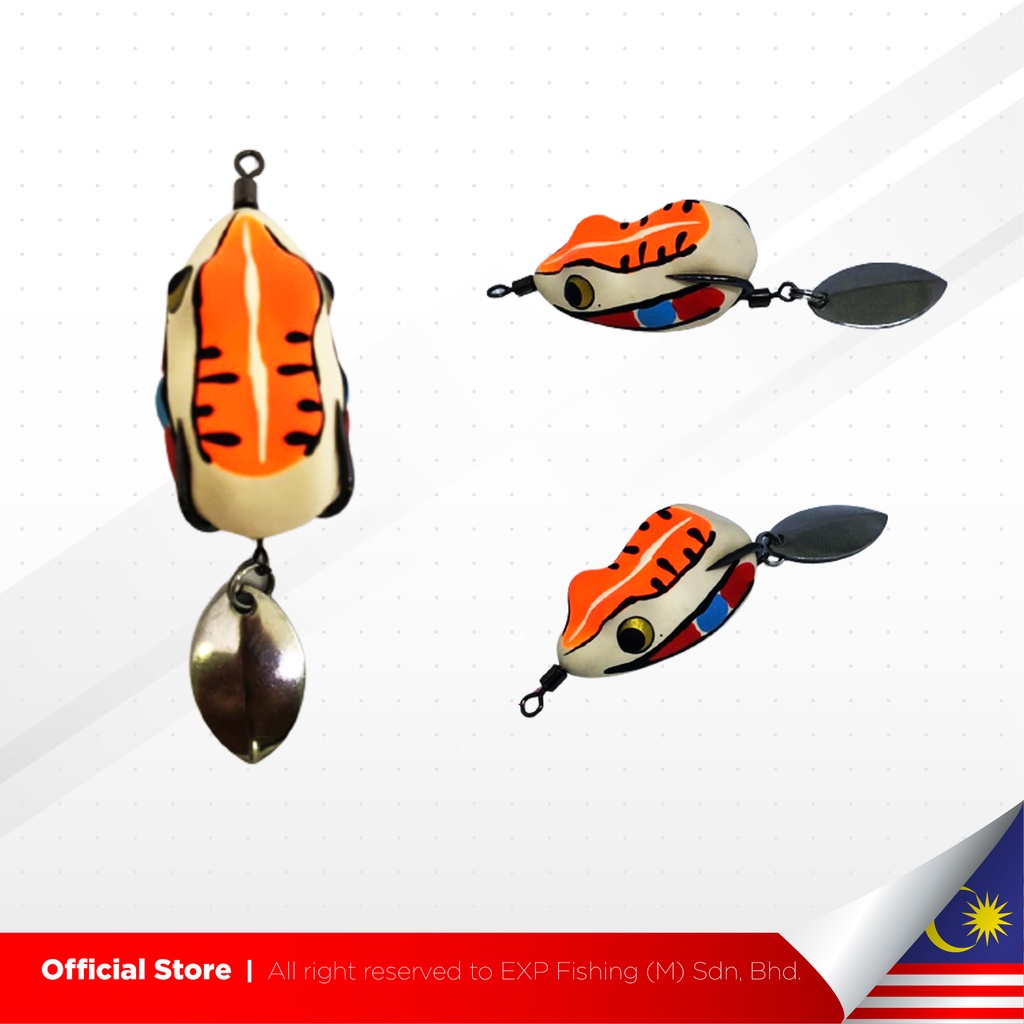 EXP ZIGGY FROG Soft Rubber Frog Expert For Snakehead Hunter Haruan ...