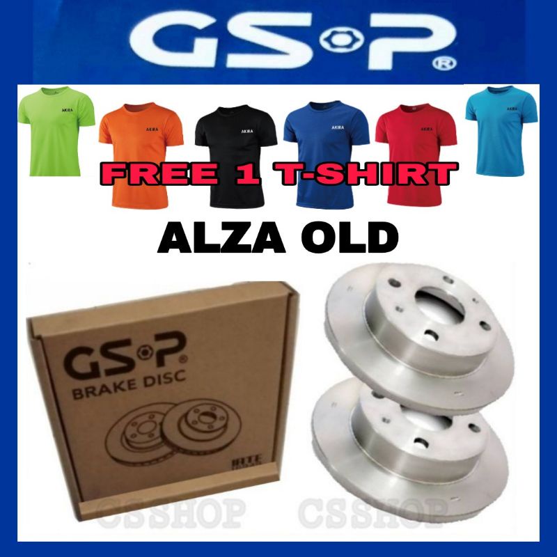 GSP PERODUA ALZA OLD FRONT BRAKE DISC ROTOR (1 SET) | Shopee Malaysia