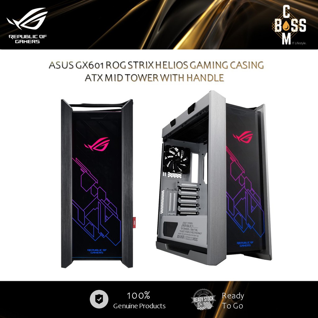 *HOT SKU* ASUS GX601 ROG STRIX HELIOS GAMING CASING ATX MID TOWER WITH ...