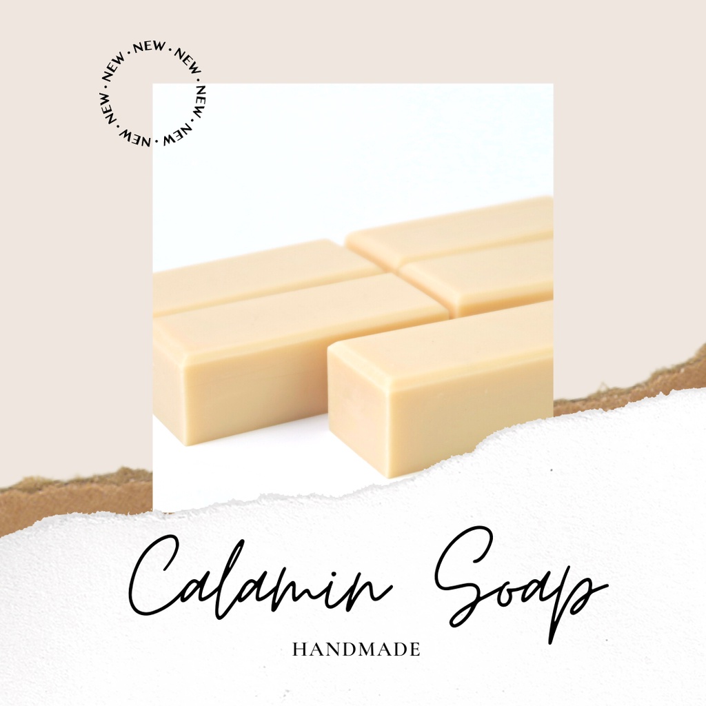 Soap, Sabun 100% Handmade, Calamine Cold Process Soap | Shopee Malaysia