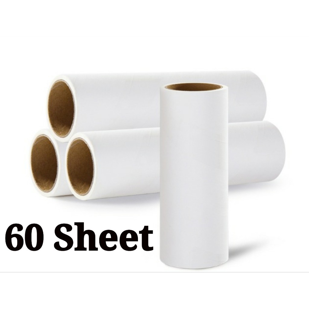 Sticky Lint Roller Portable Lint Remover Sticky Paper Dust Refill ...