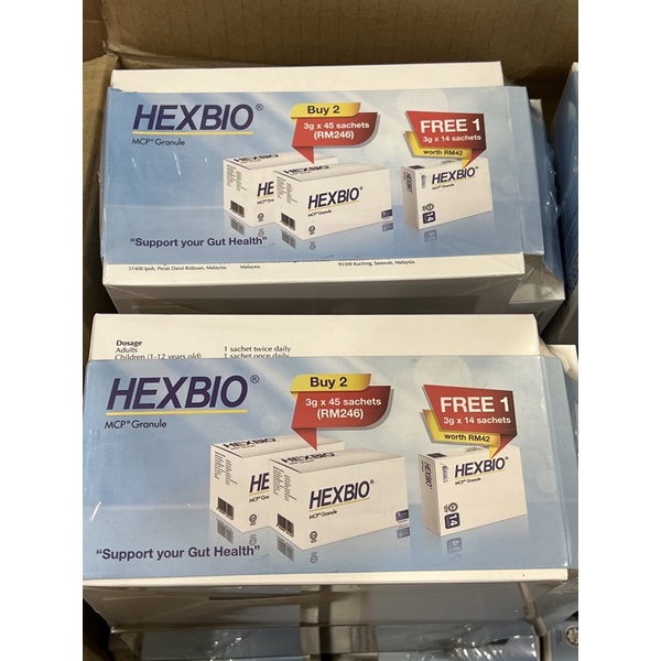 Hexbio (10 Sachets / 45 Sachets) (Probiotics) | Shopee Malaysia