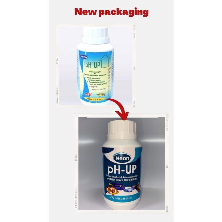250ml Neon pH-UP increase pH in fresh & saltwater aquarium | Shopee Malaysia