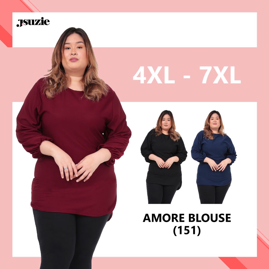 J Suzie Plus Size Amore Blouse | Shopee Malaysia